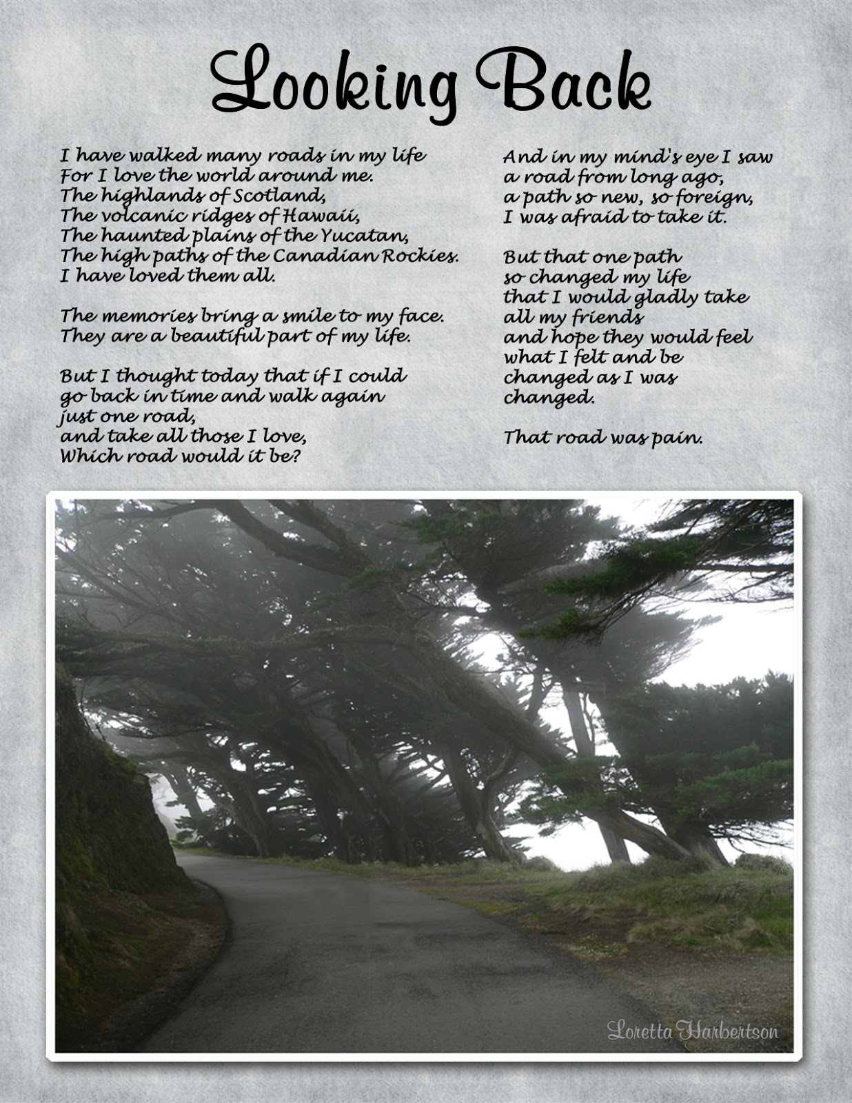 Latter-day Saint Poetry by Loretta Harbertson: Looking Back