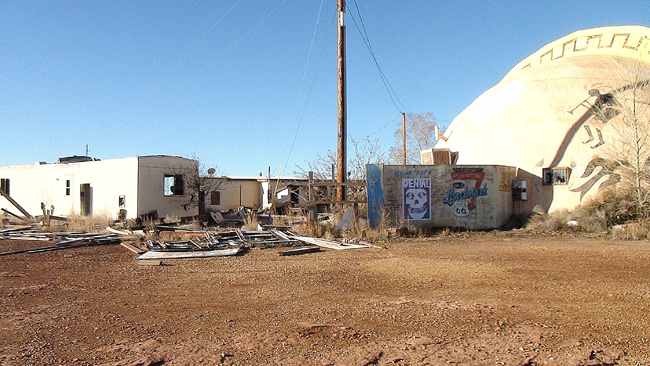 The Ransacked Remains of Meteor City Trading Post