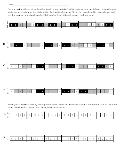 Orchestra Classroom: Pre-note-reading activity