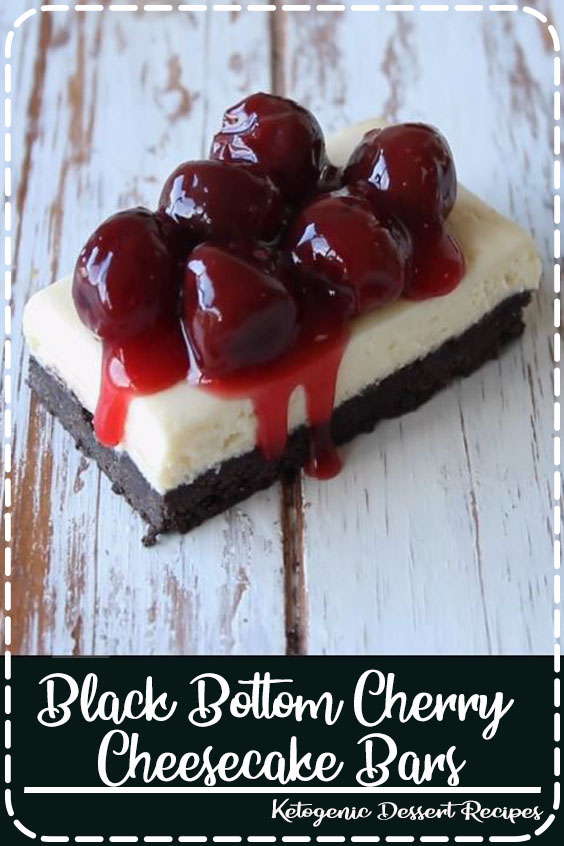 Black Bottom Cherry Cheesecake Bars - Elisa Munnaf
