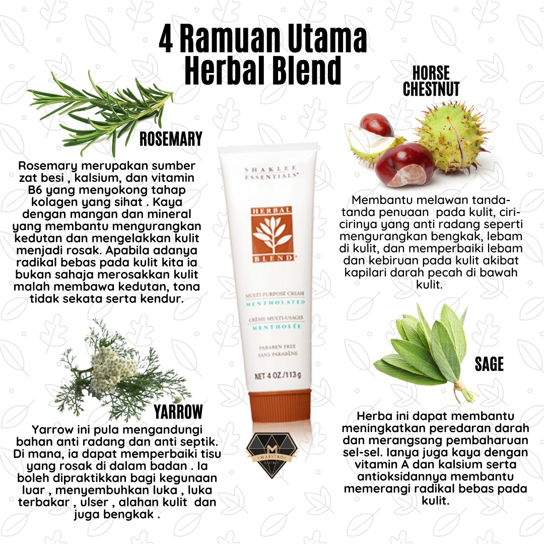 Herbal Blend Cream Krim Pelbagai Guna