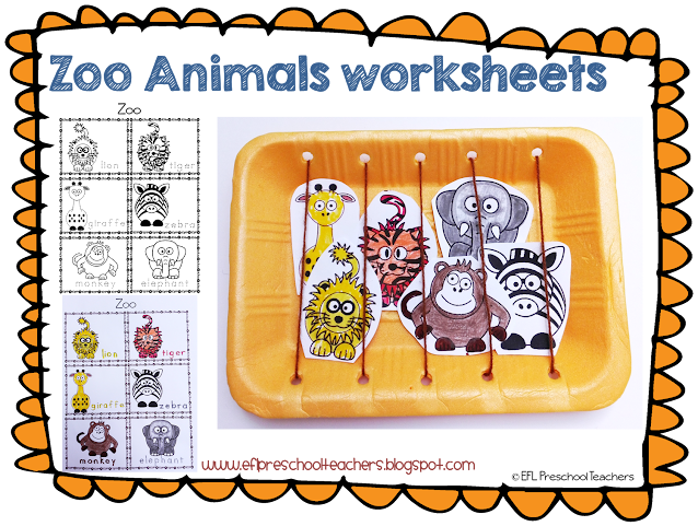 ESL/EFL Preschool Teachers: Zoo Animal Theme for the Kindergarten ELL