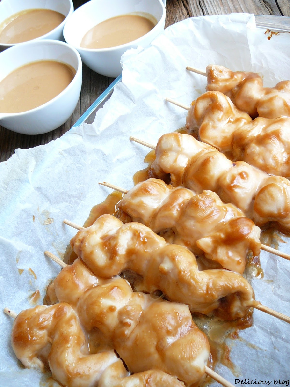 Delicious blog: Kuřecí špízy s omáčkou Satay