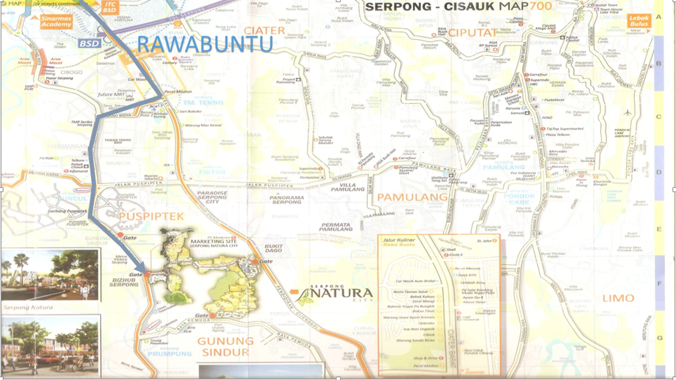 PERUMAHAN SERPONG NATURA CITY: SiteMap Dan Master Plan