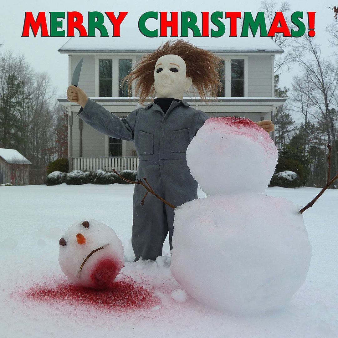 The Horrors Of Halloween Merry Christmas Horror Artwork