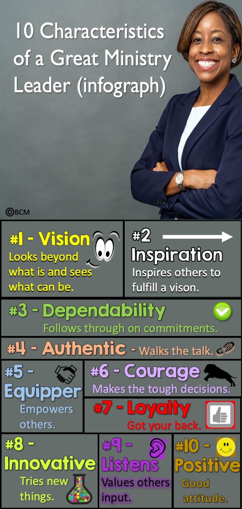 10 Characteristics of a Great Ministry Leader (free infograph ...