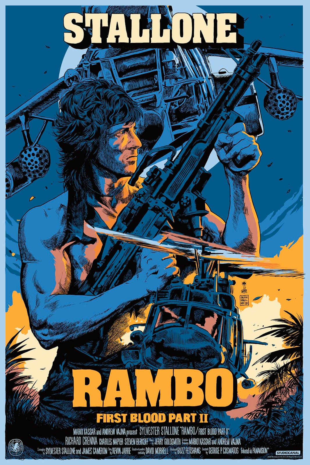 INSIDE THE ROCK POSTER FRAME BLOG: Francesco Francavilla Rambo First ...