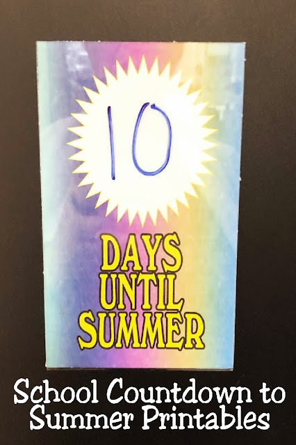 School Countdown to Summer Printables