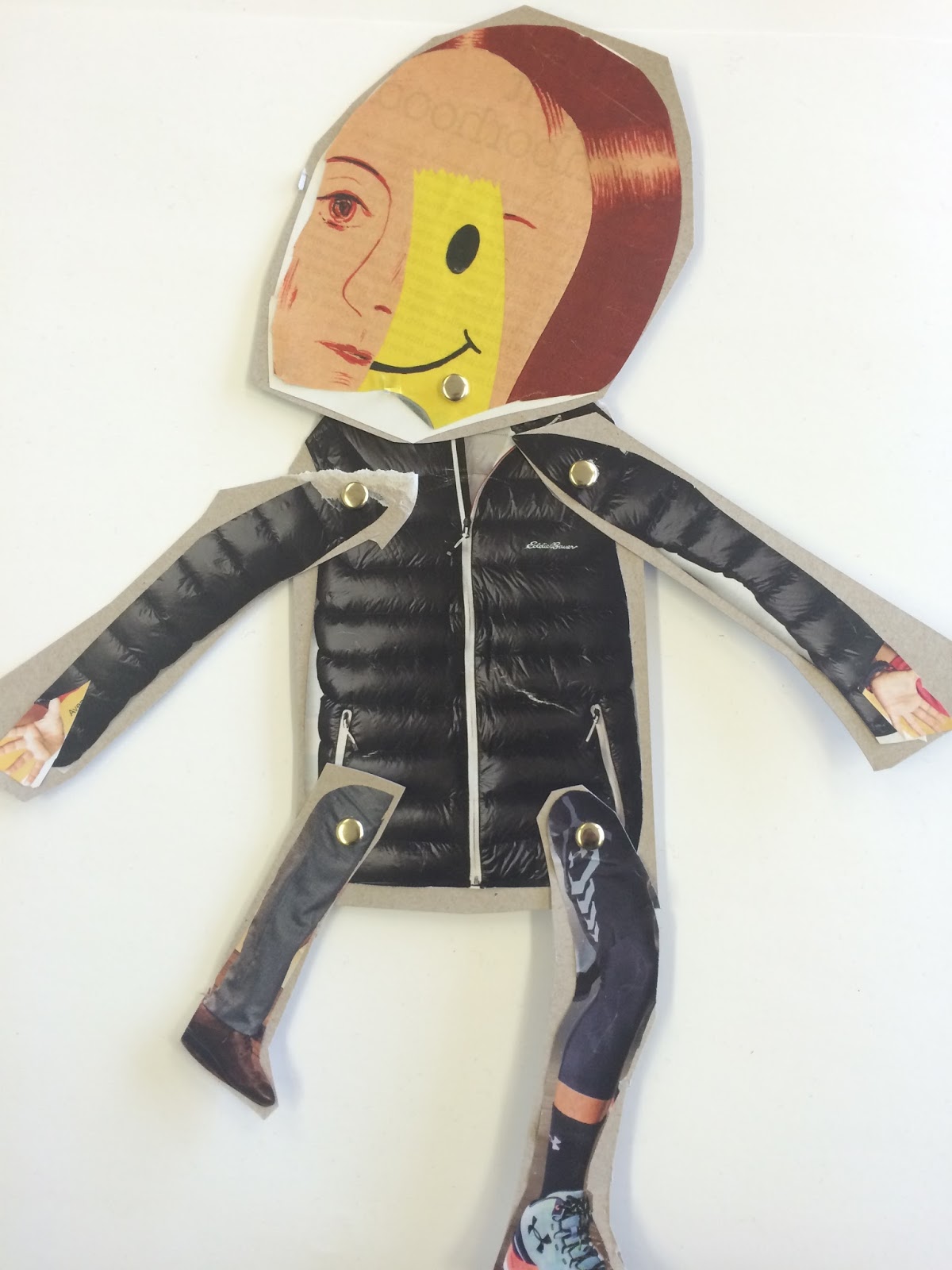 Sacred Heart art room: Moving Collage People