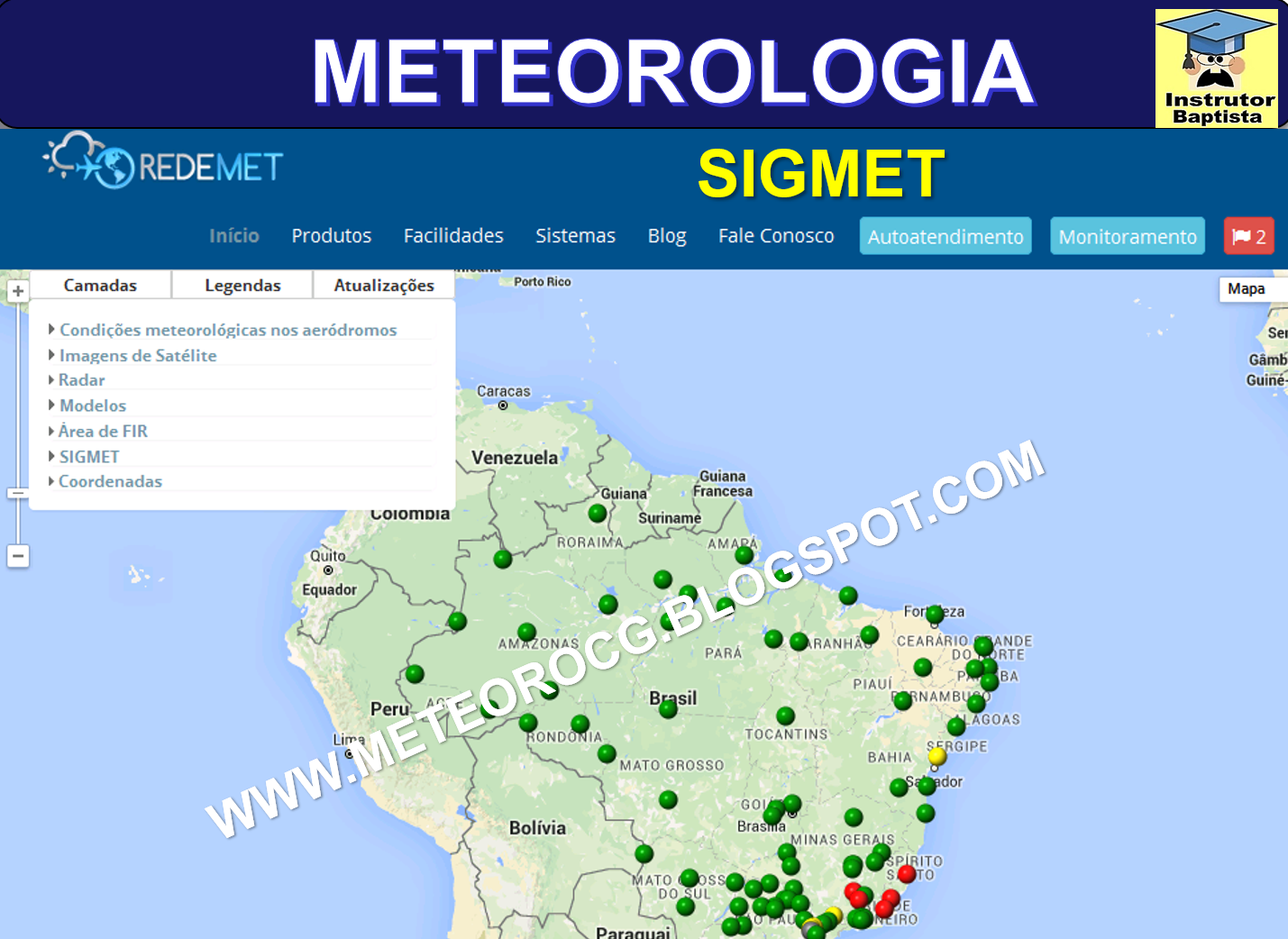 MeteoroCG: COMO ACESSAR CÓDIGO SIGMET - REDEMET