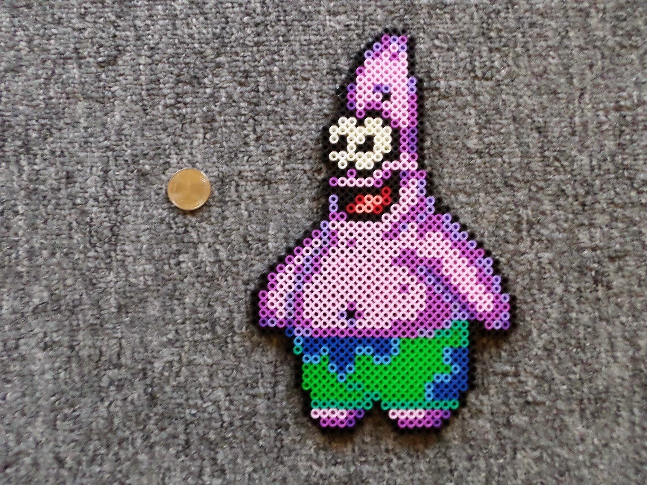 Long Black Fingers : Spongebob And Patrick Perler Beads