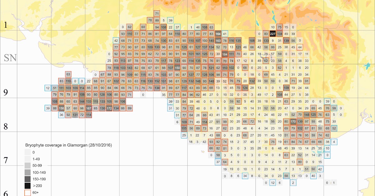 South Wales Bryophytes: Glamorgan tetrad map update