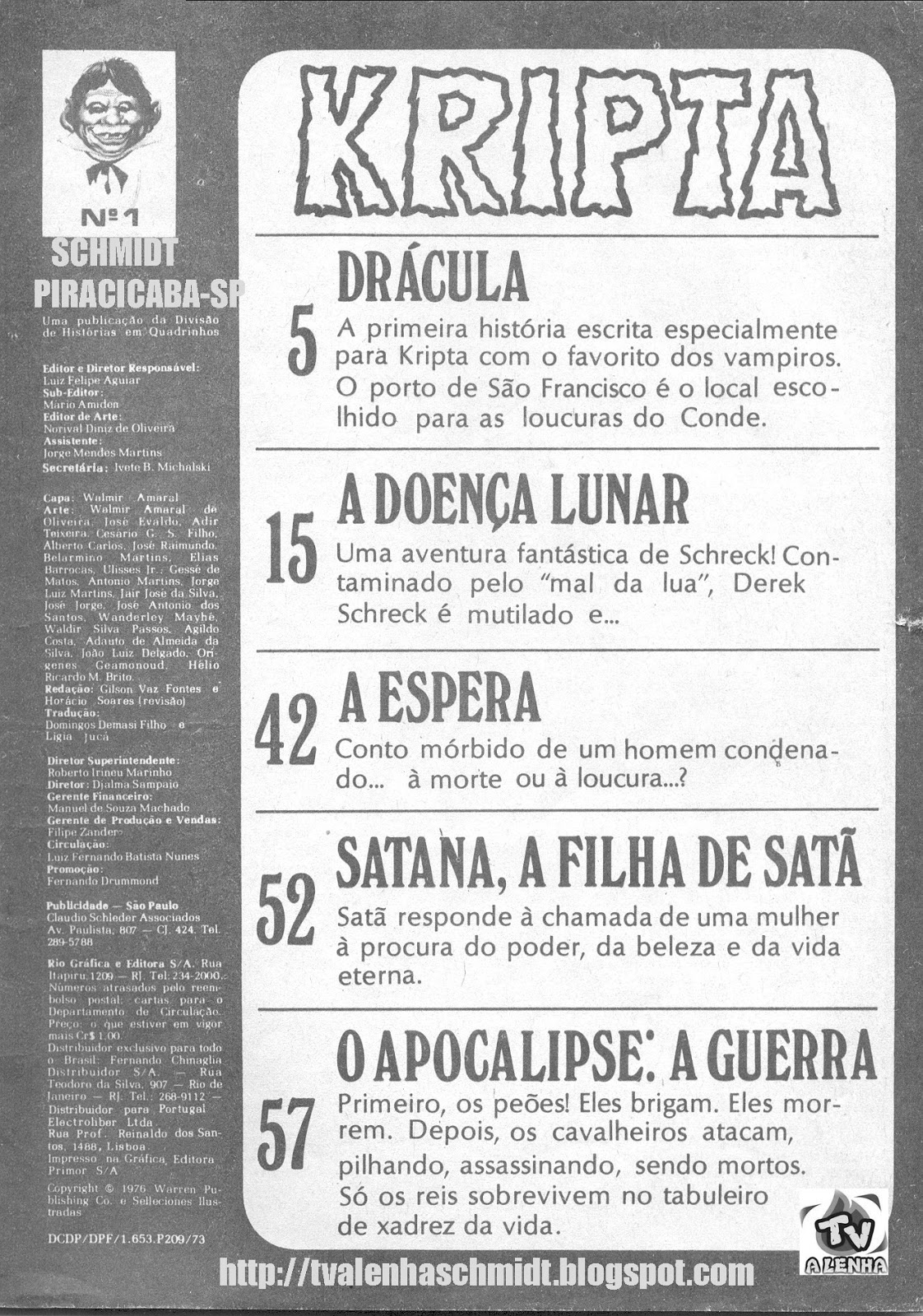 TV A LENHA E O VIAJANTE DO TEMPO: GIBIS ANTIGOS (CLASSIC COMICS) - KRIPTA (CREEPY) AS 10 ...