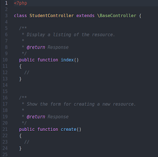 How to create resource controller in Laravel 4.2 - Laravel PHP Framework
