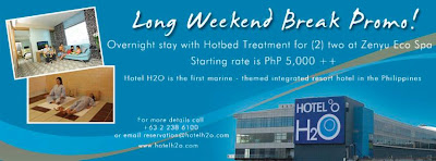 Manila Shopper: Hotel H20 Long Weekend Package Promo: Aug 2013