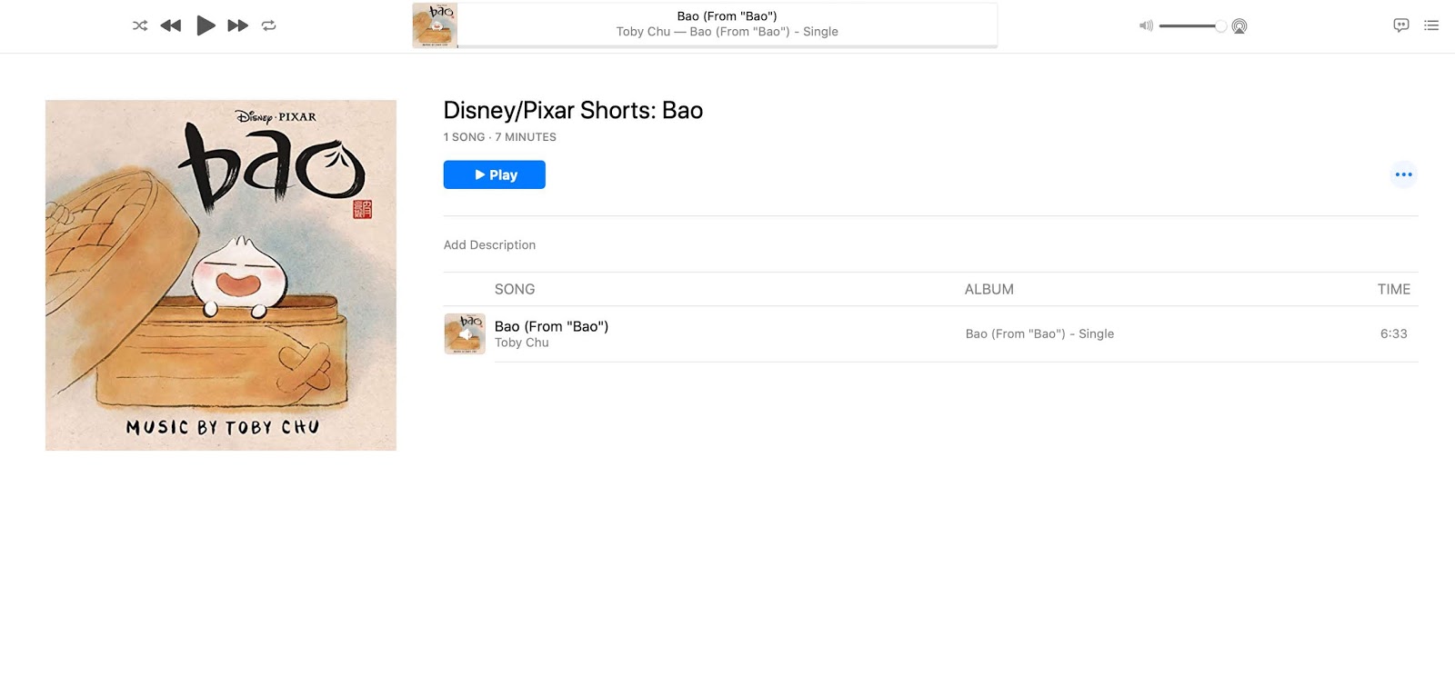 Dan the Pixar Fan: Disney·Pixar Bao Soundtrack Review (Music by Toby Chu)