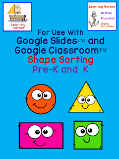 Sorting Shapes with Moveable Pieces for use with Google Classroom ...