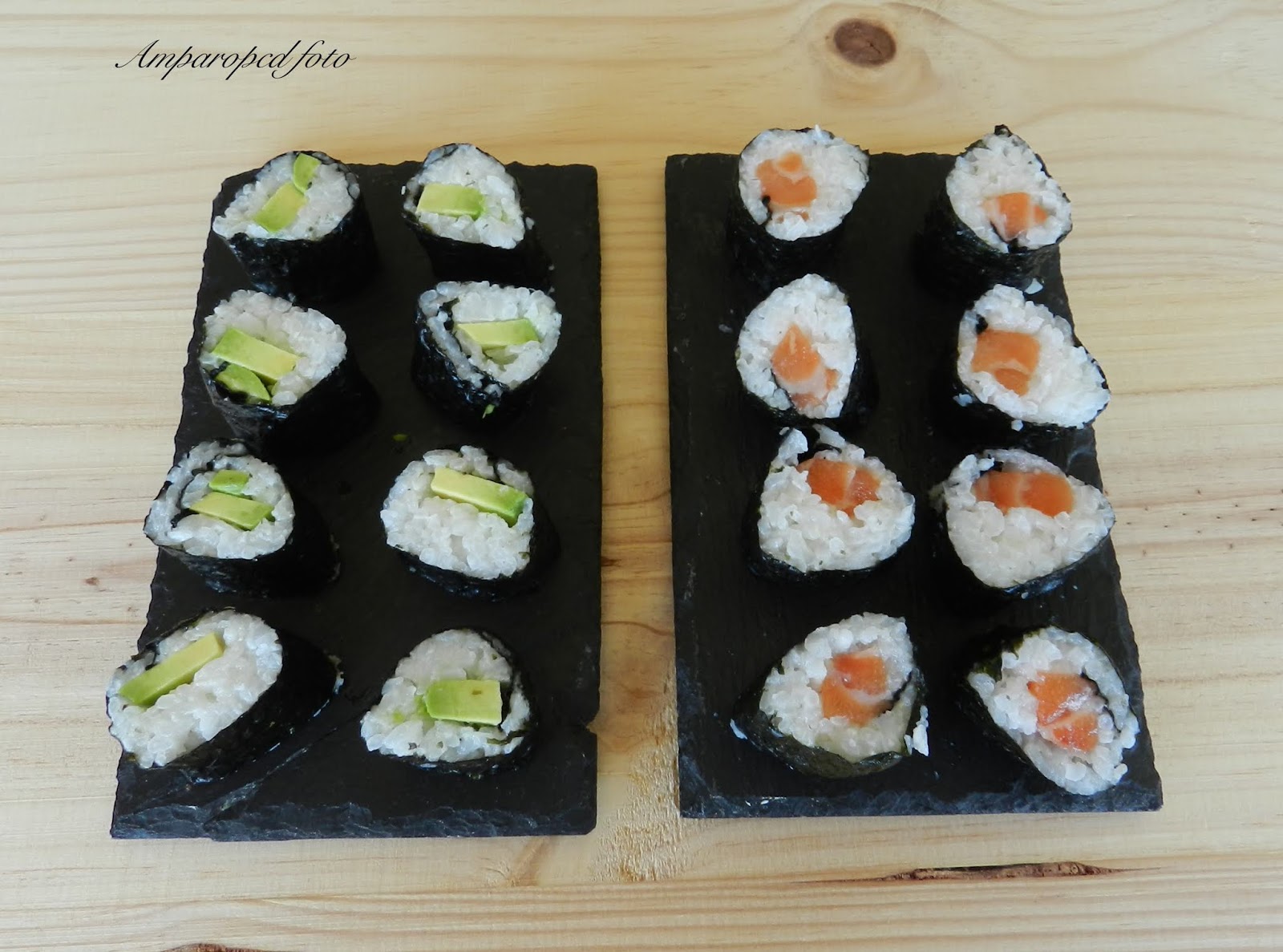 Cocinando en casa: Makis de salmon y aguacate