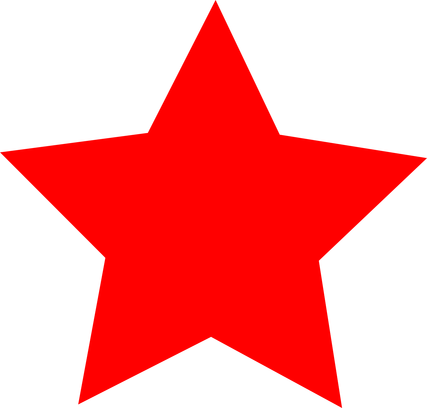 Red star shape