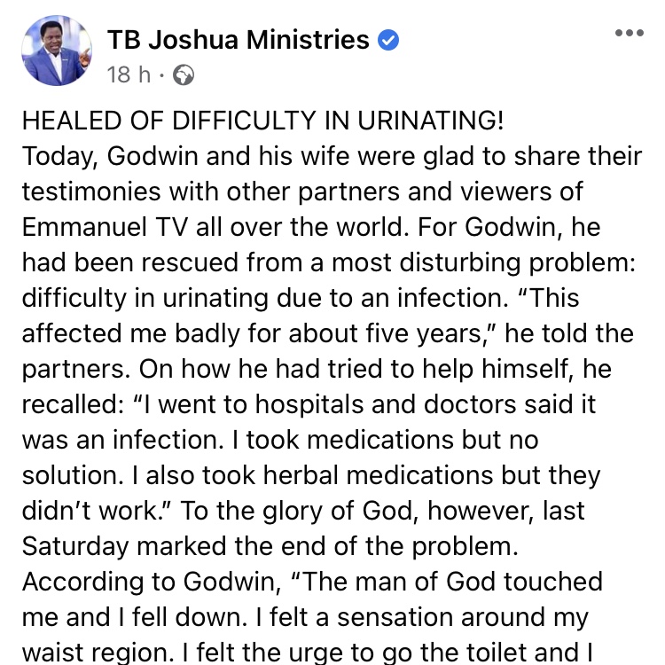 TB JOSHUA : THE LAST MIRACLES | Mafaro