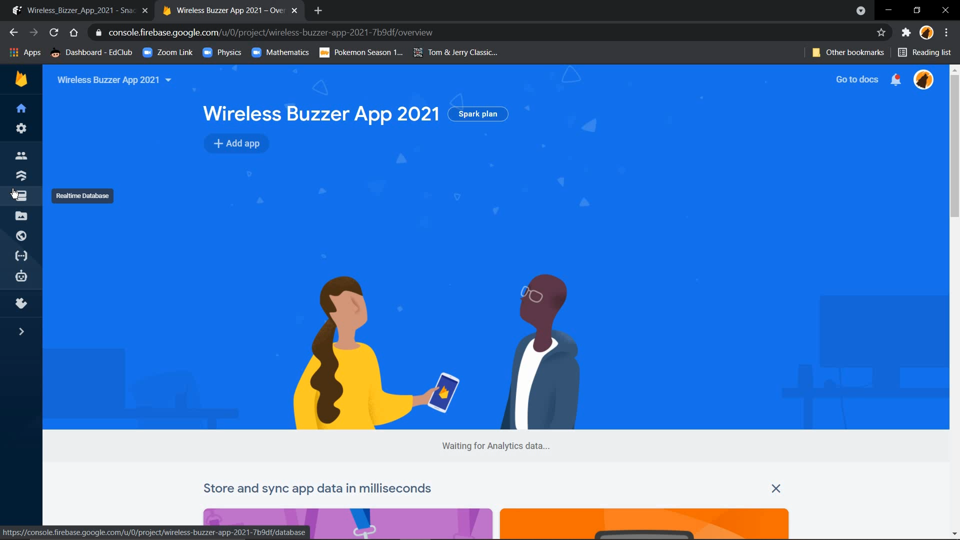 Wireless Buzzer App (Part 4) (firebase setup and config.js)