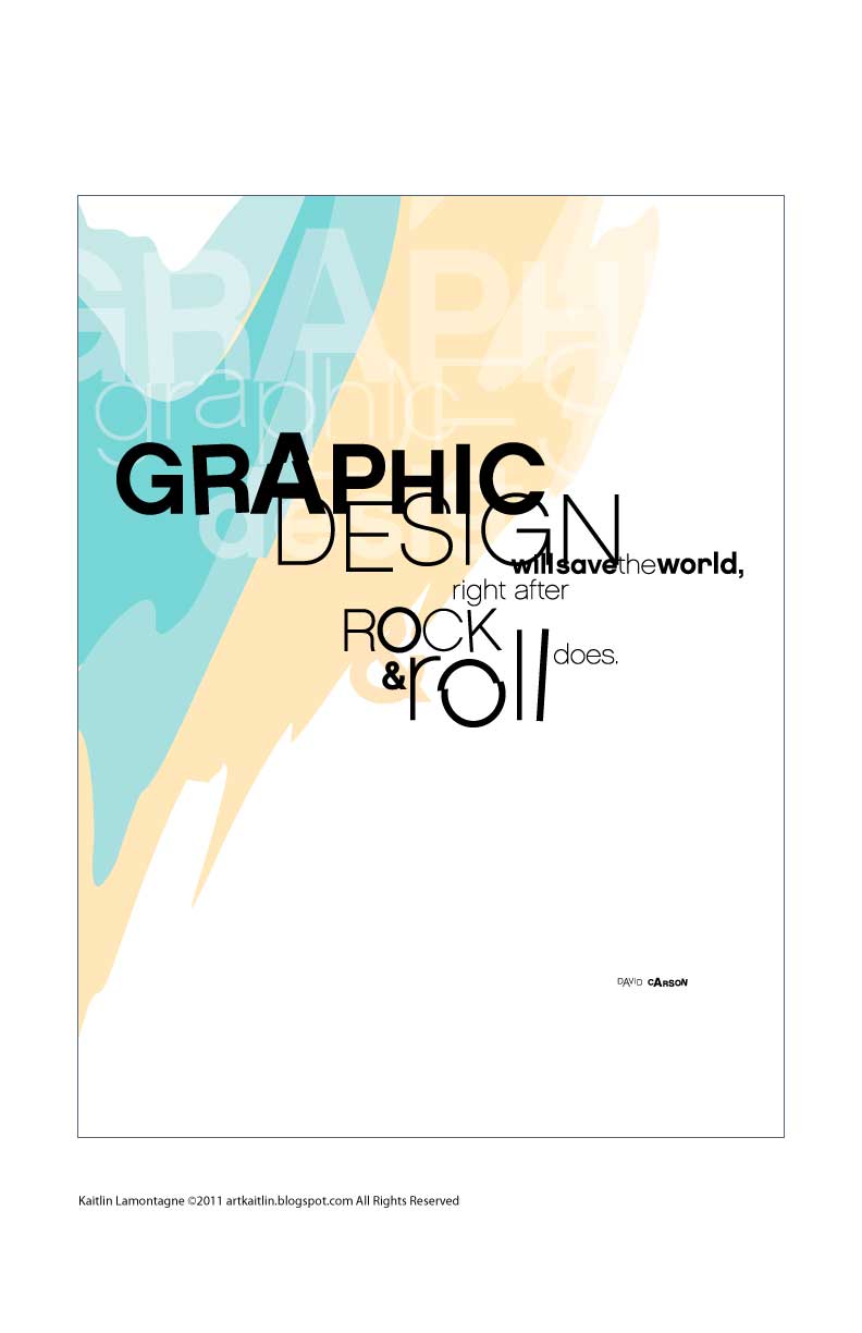 Art Kaitlin: Expressive Typography Poster