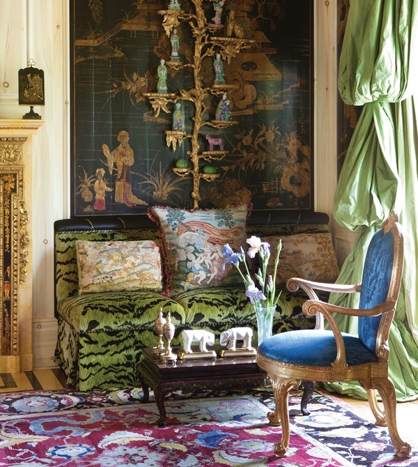 Leaves you wanting more: Getty Glamour with Chinoiserie and Rococo