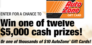 Autozone $10 Gift Card Instant Win Giveaway - 3,000 Winners. 12 Grand ...