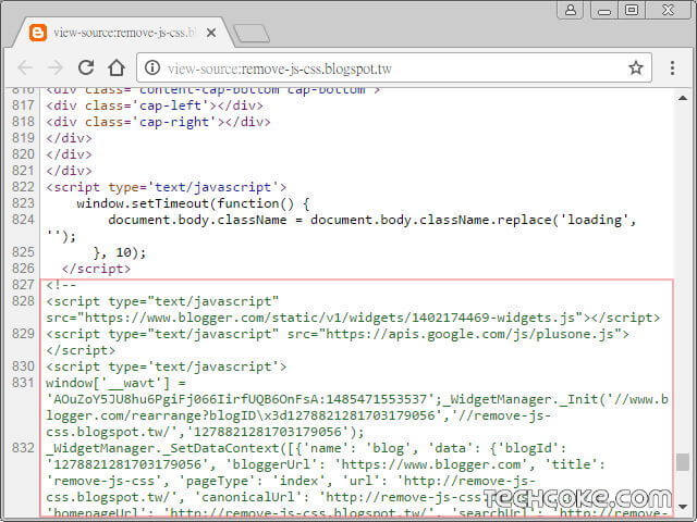 Blogger 如何移除 PageSpeed Insights 禁止轉譯 JavaScript、CSS 資源