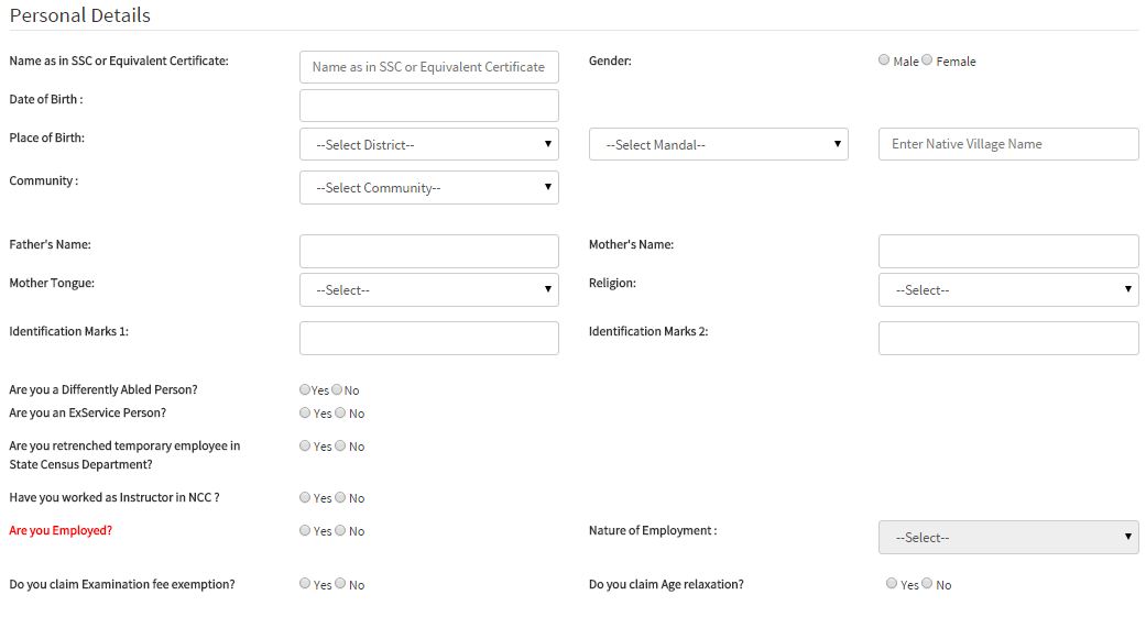 New Registration TSPSC One Time Registration Process | FREE ONLINE SEVA
