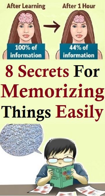 8 Secrets For Memorizing Things Easily - Healthy Lifestyle
