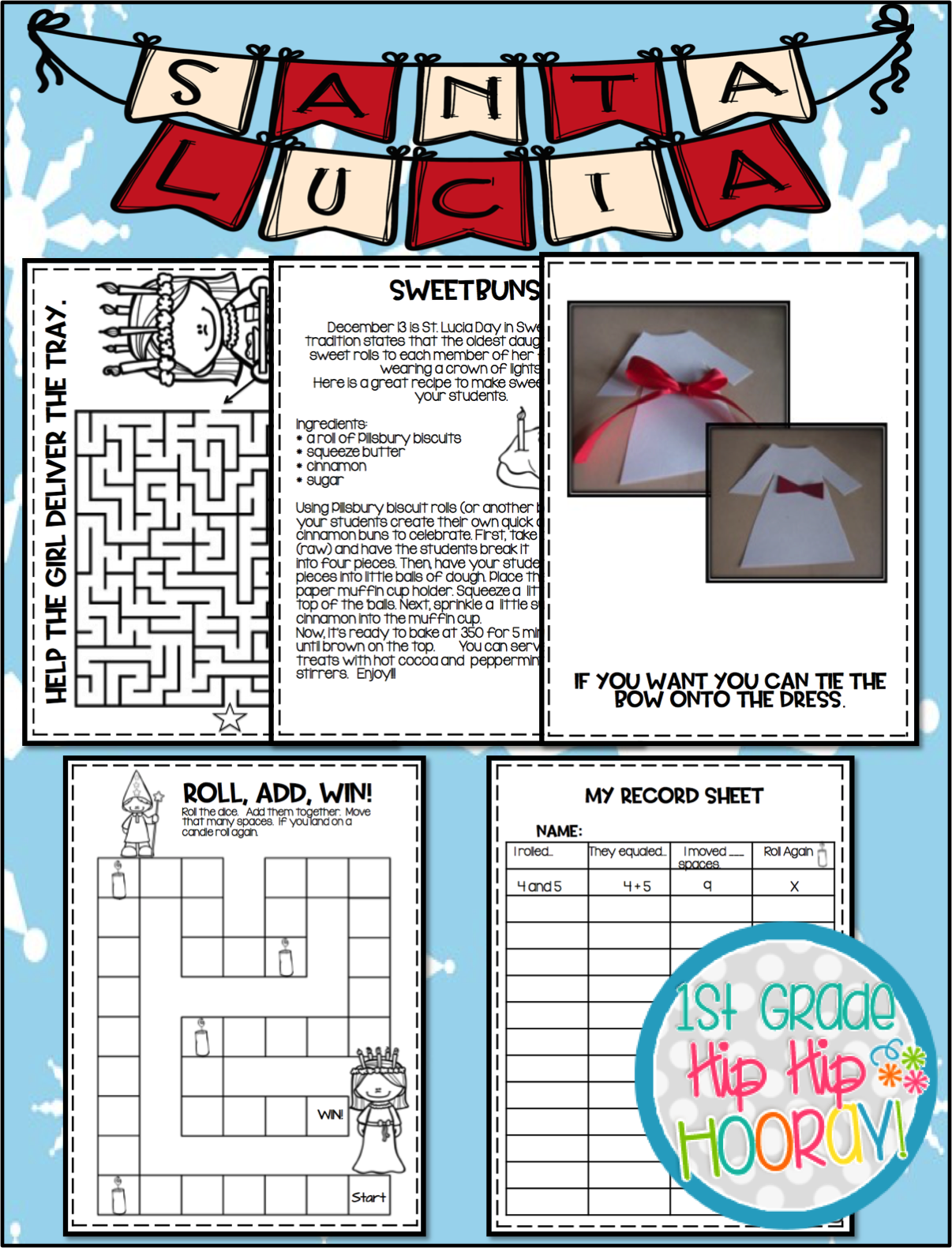 1st Grade Hip Hip Hooray!: St. Lucy Day