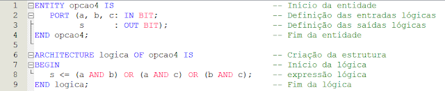 CIRCUITO LÓGICO EM VHDL - LÓGICA PROGRAMÁVEL - Eletrônica ...