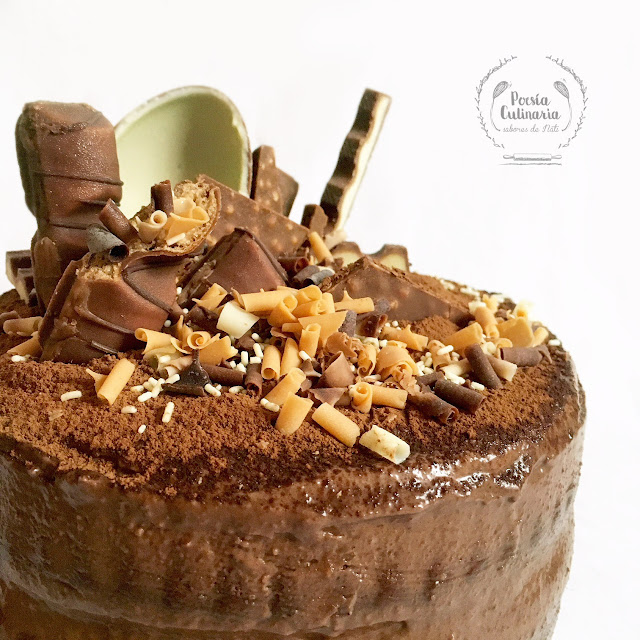 Poesía Culinaria . Sabores de Nati: Bizcocho de chocolate y ganache de ...