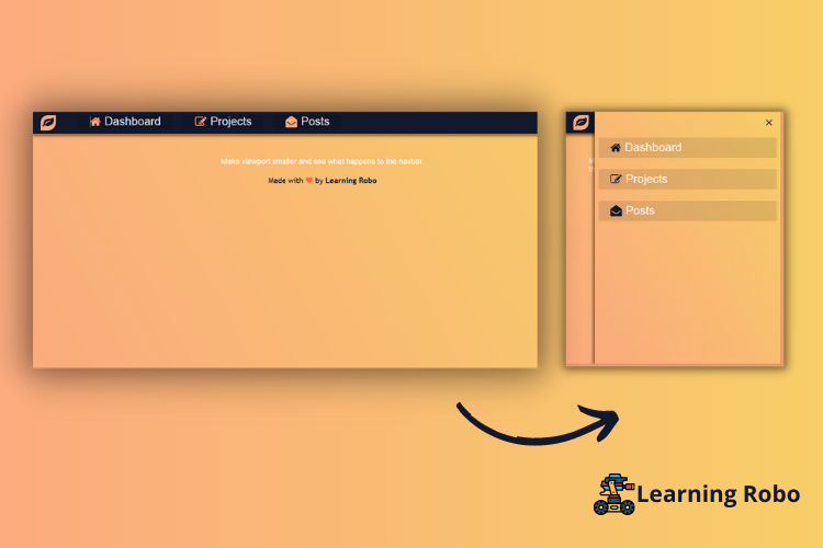 Responsive Animated Navigation Menu Bar using HTML & CSS Responsive Animated Navigation Menu Bar using HTML & CSS