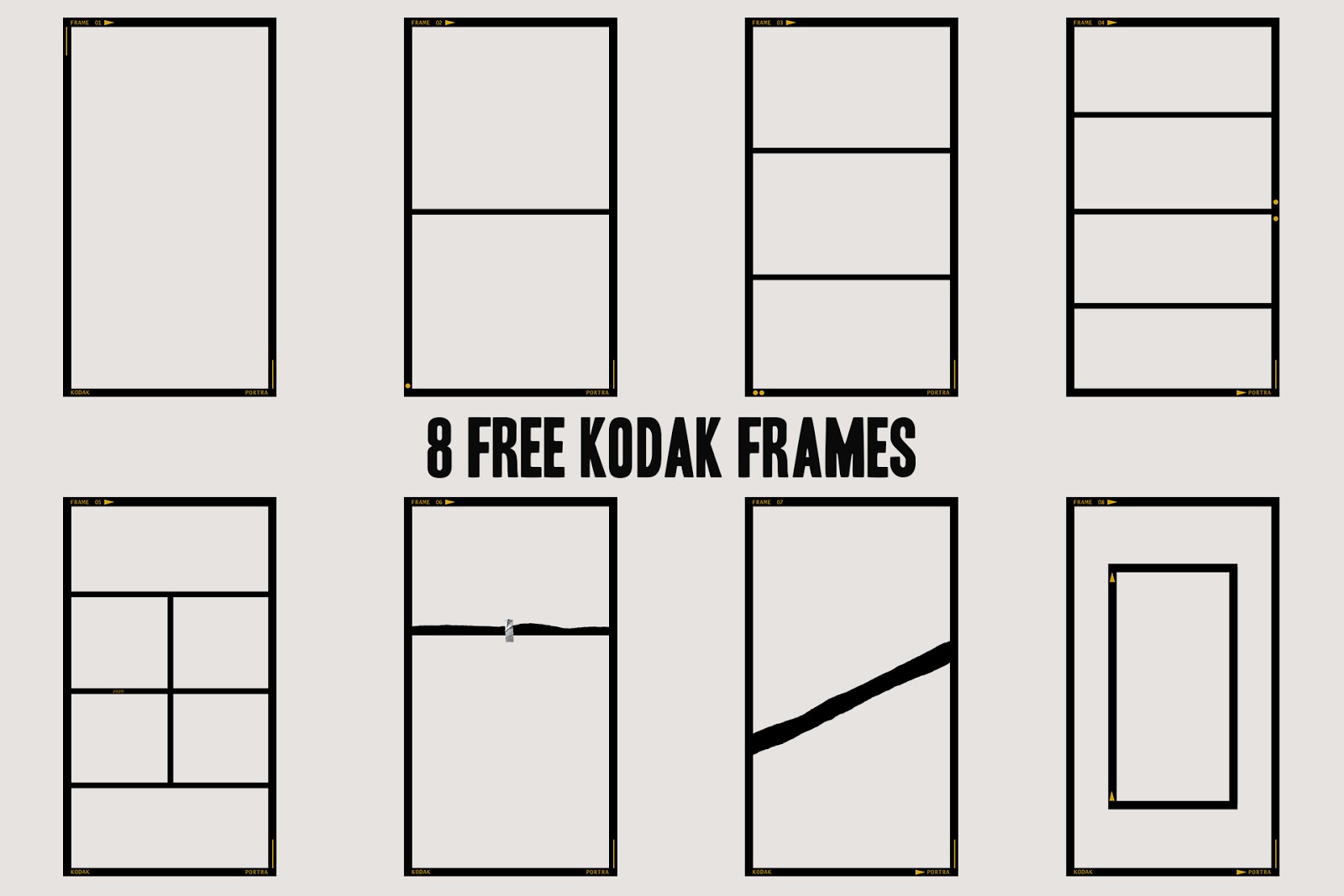 Kodak Portra: Free Frame PNGs — FANYWIJEY