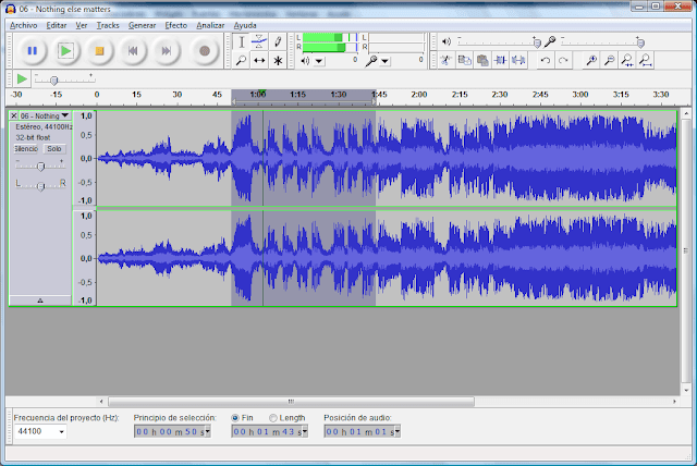 cuaderno de trabajo de miriam: Edición de audio