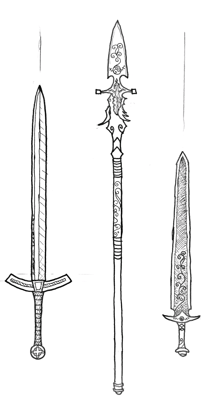 Excalibur Sword Drawing
