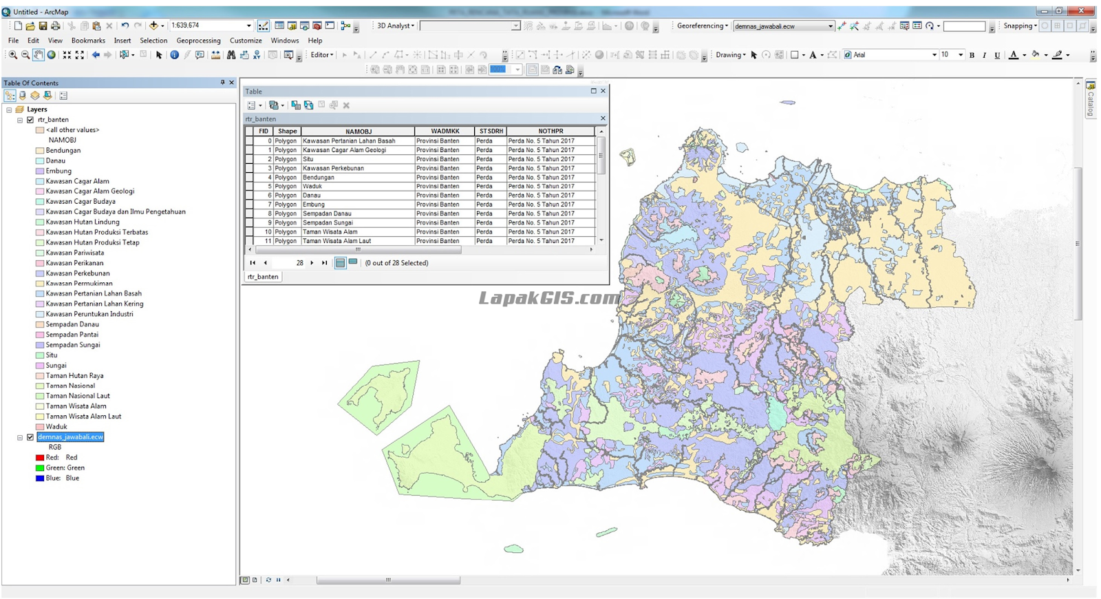 Data SHP Shapefile RTRW Provinsi Seluruh Indonesia - Lapak GIS