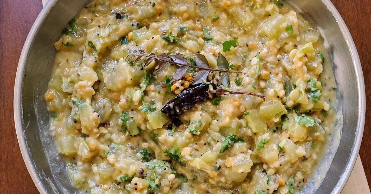 Soraikai /Bottle Gourd Kootu without using Blender - Few Minute Wonders