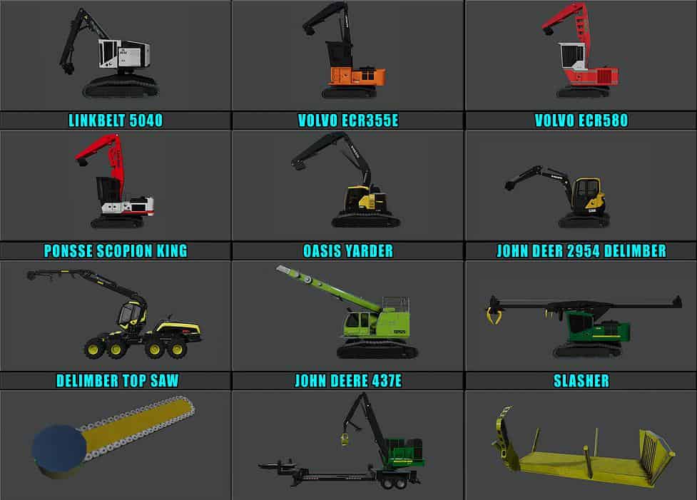 FS19 FDR Logging Mods Pack FEB – 2021 v1.0 - FS 19 & 22 USA Mods Collection