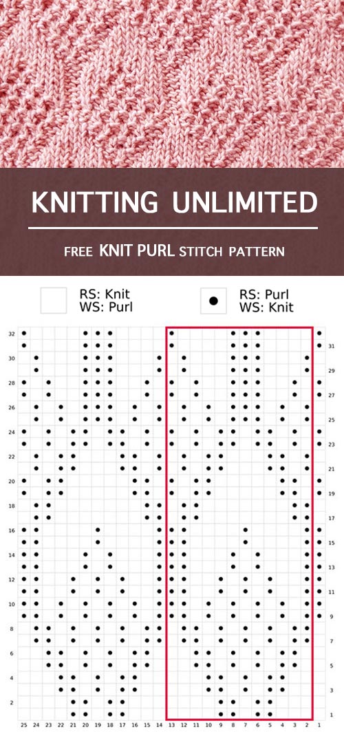 Pine Cone Knit Purl