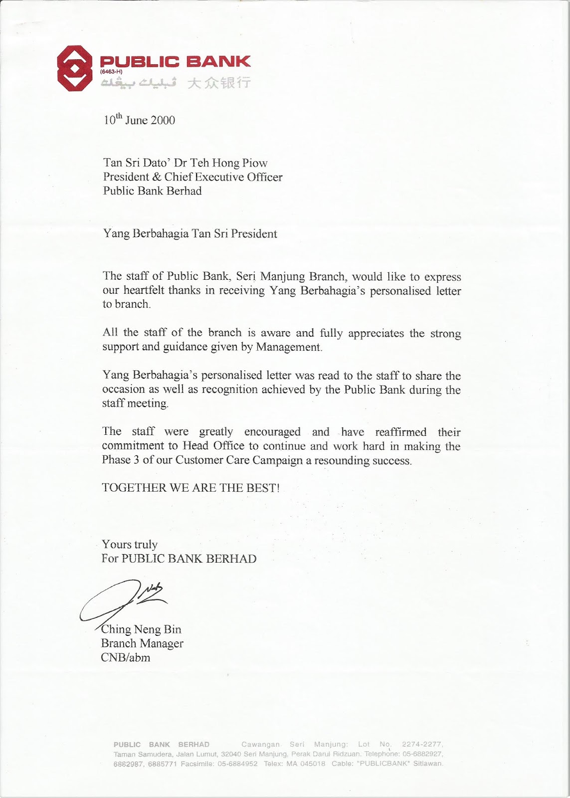 My 35 years in Public Bank