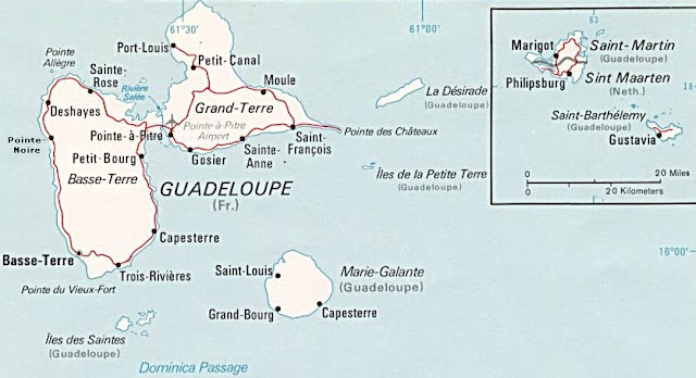 GUADALUPE - MAPAS GEOGRÁFICOS DE GUADALUPE