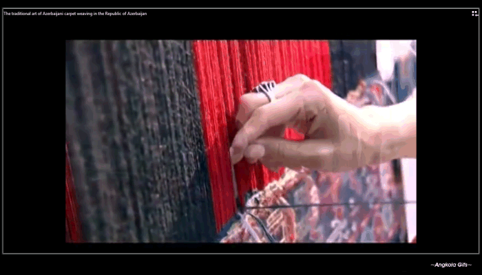 Angkola Gifs: Animation Weaving Carpets Azerbaijan - Gifs