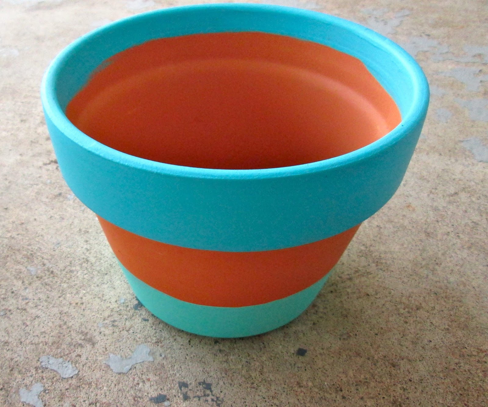 This Little House of Mine: Painted Pot and New Flowers