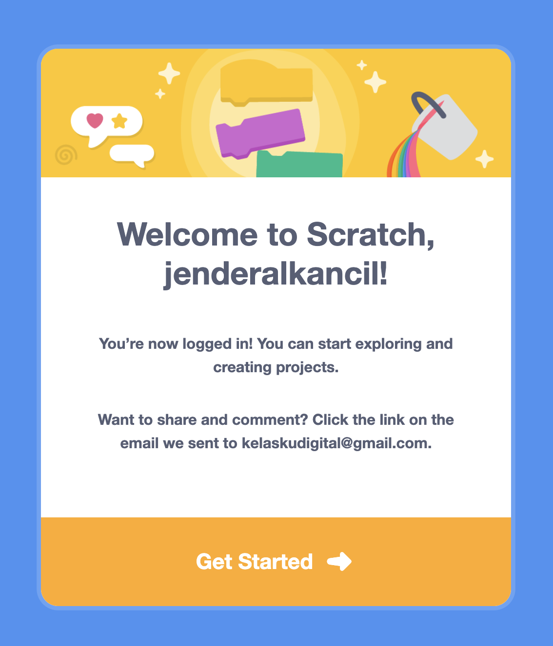 Cara Join Scratch dan Verifikasi Email - Akademi Prasetyorini