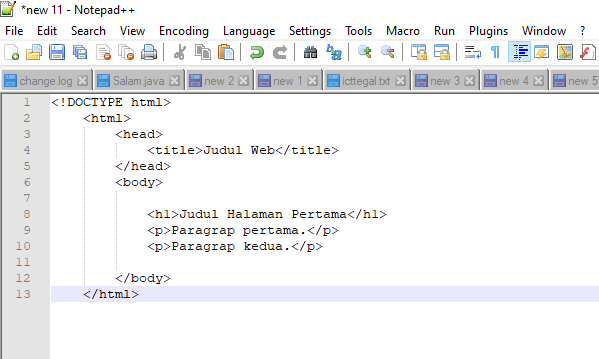 Membuat HTML - Wahyudin