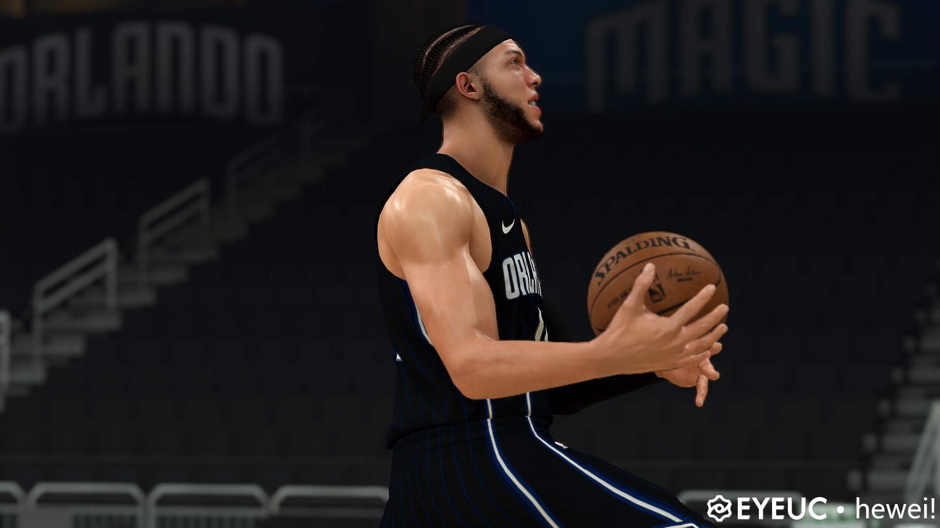 Aaron Gordon Cyberface, Braid Hair and Body Model by hewei [FOR 2K21]