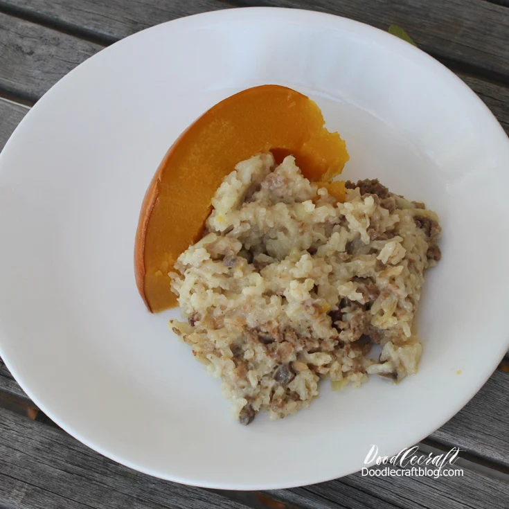 Rice Stuffed Roasted Pumpkin!